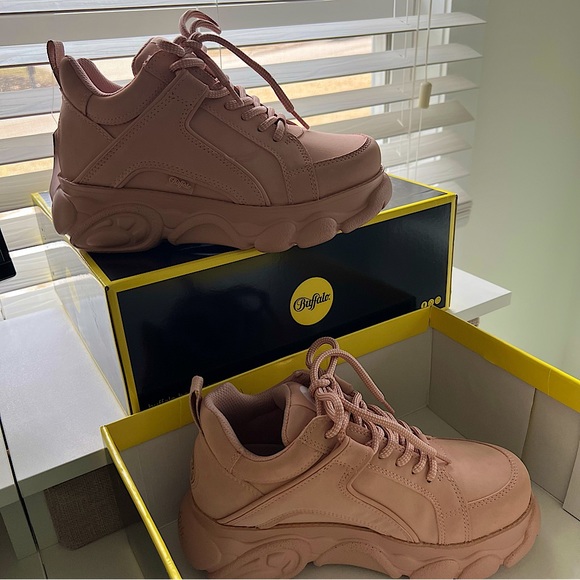 Buffalo London | Shoes | Pink Buffalo London Sneaker Nwt | Poshmark